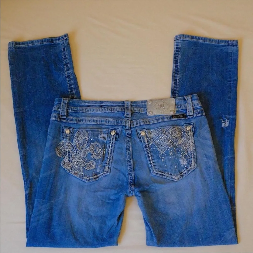 Miss Me | Jeans | Y2k Miss Me Rhinestone Pocket Jeans Bedazzled Mall ...